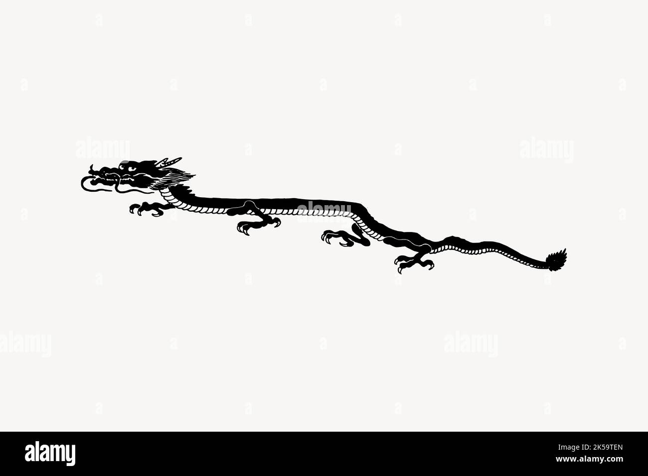 Chinese dragon collage element vector Stock Vector Image & Art - Alamy