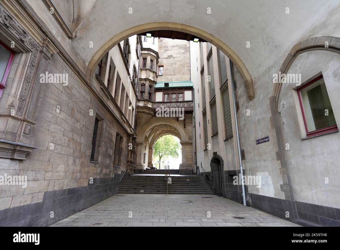 DUISBURG, GERMANY - JUNE 10, 2022: Duisburg City Hall historic building ...