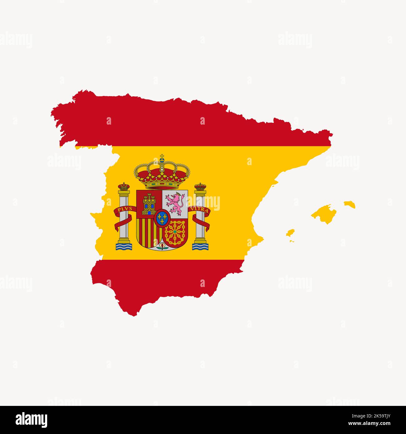 Spain flag map collage element vector Stock Vector Image & Art - Alamy