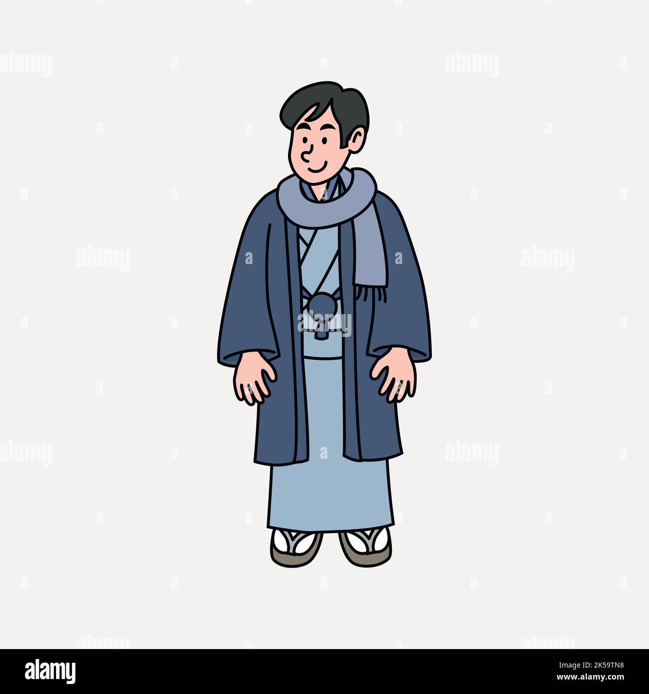 Japanese man clipart vector Stock Vector Image & Art - Alamy