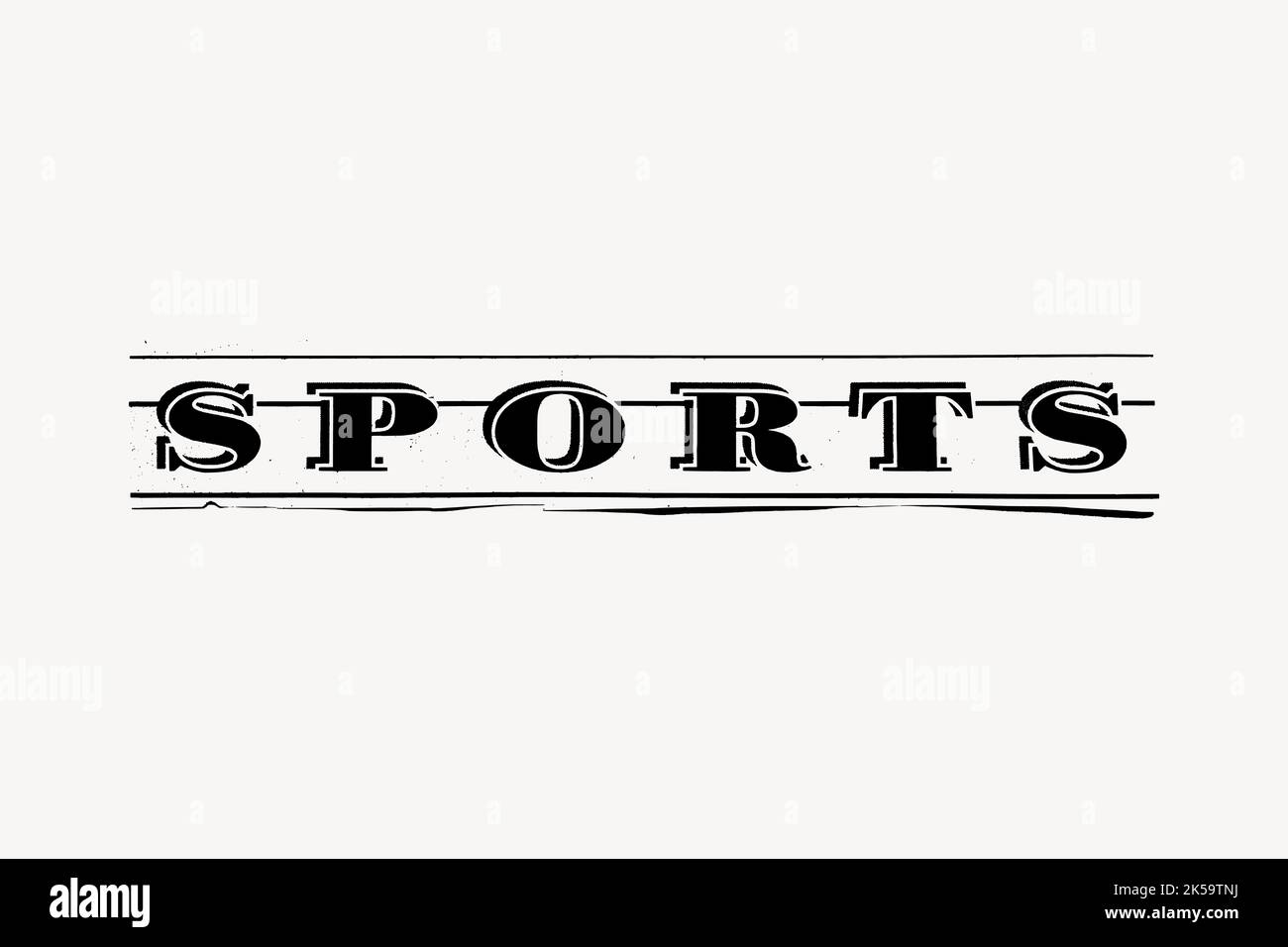 Sport word clipart, drawing illustration vector Stock Vector Image ...