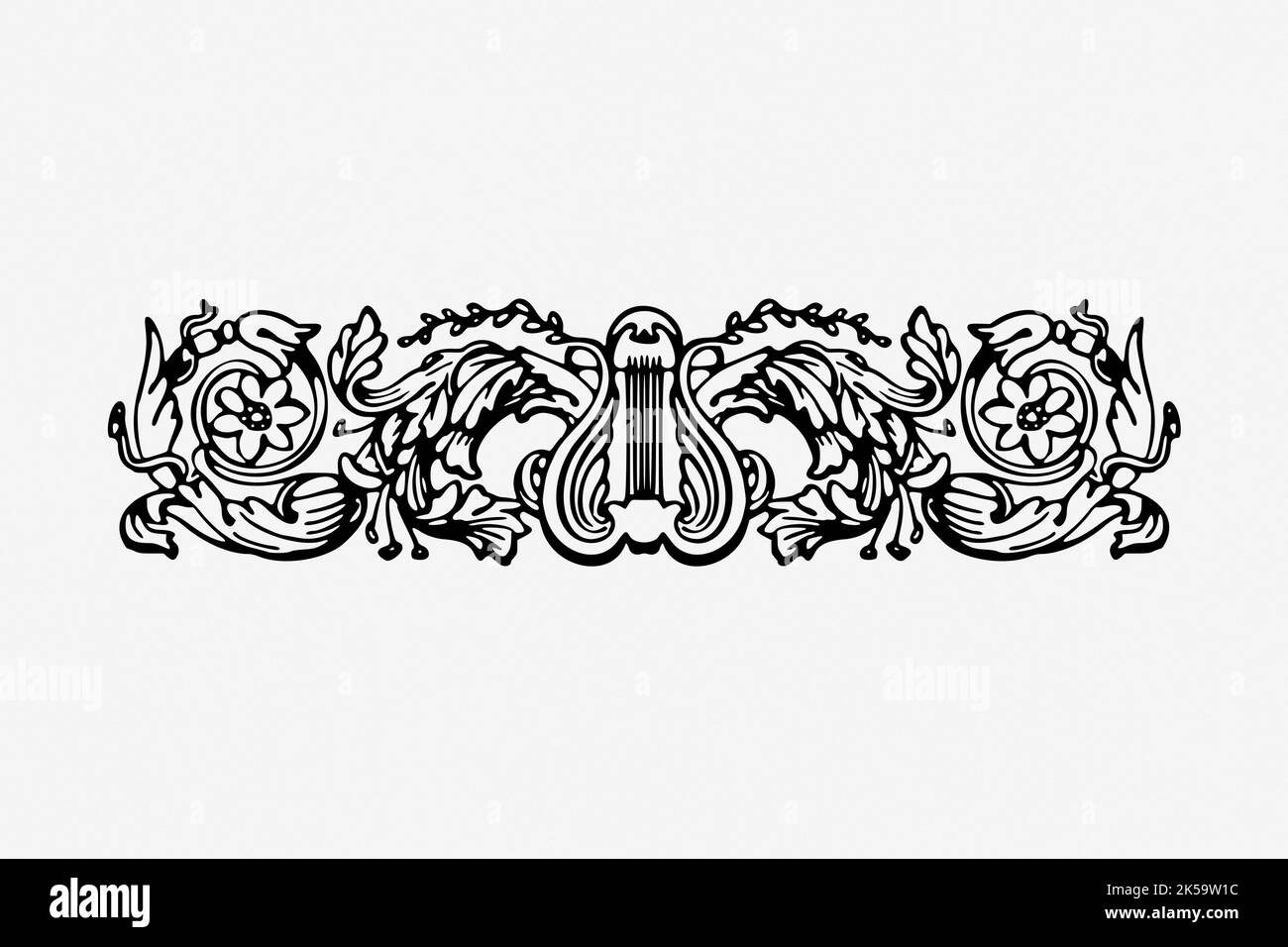 Ornamental divider vintage illustration Stock Vector Image & Art - Alamy