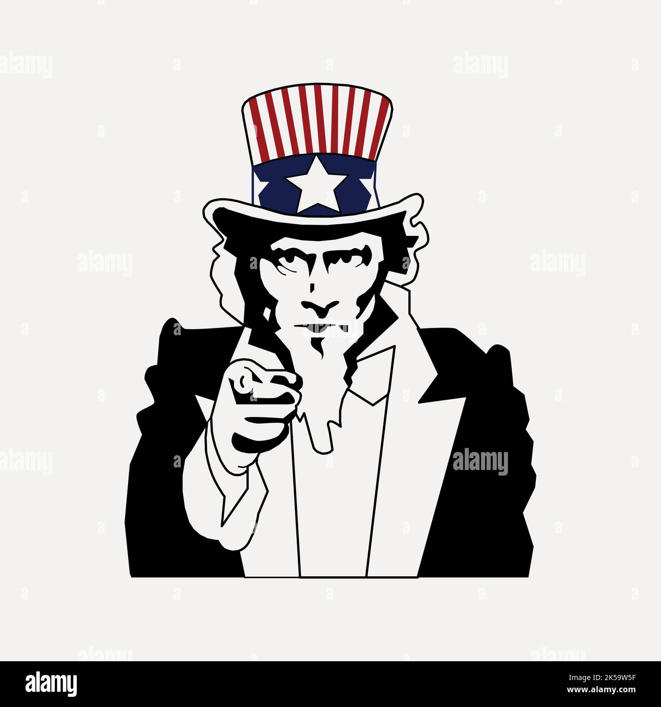 Uncle Sam Pointing Clipart Vector Stock Vector Image And Art Alamy