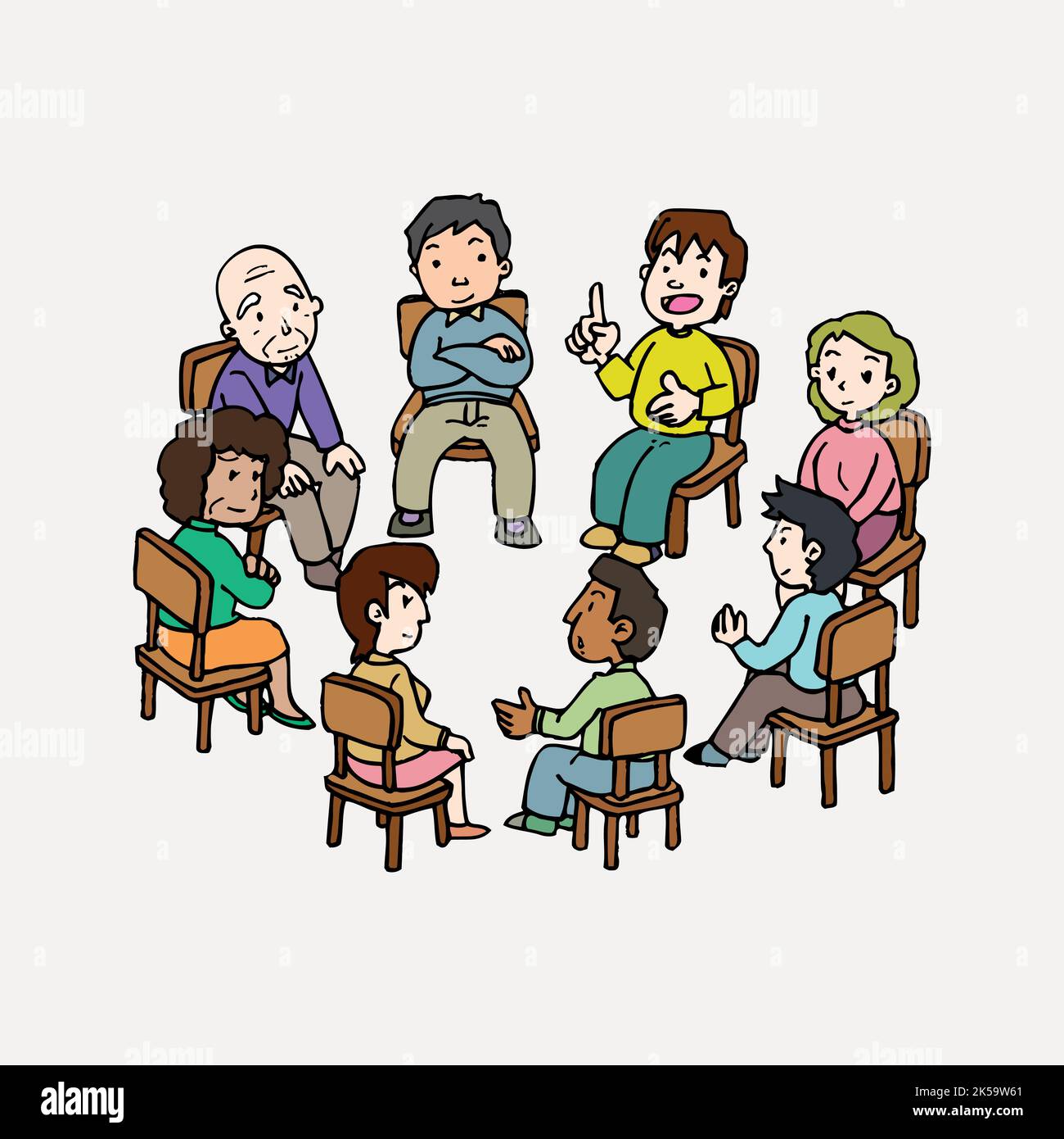 Support group clipart vector Stock Vector Image & Art - Alamy