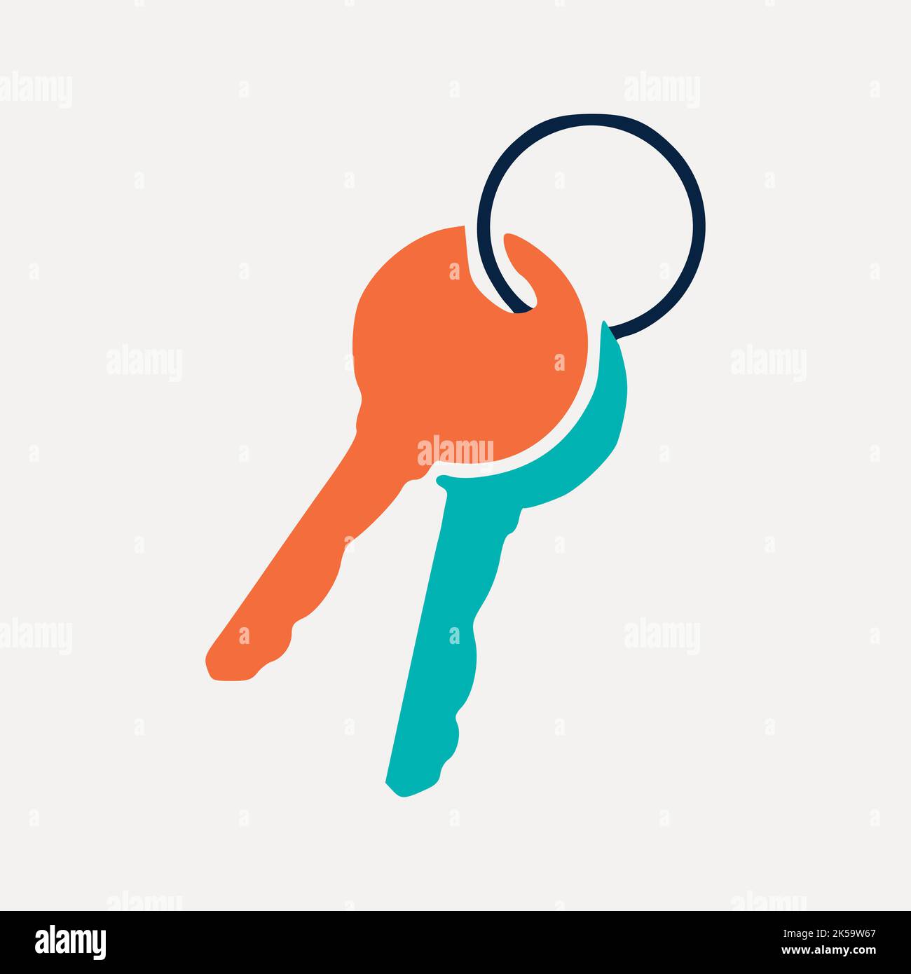 Keys clipart, illustration vector Stock Vector Image & Art - Alamy