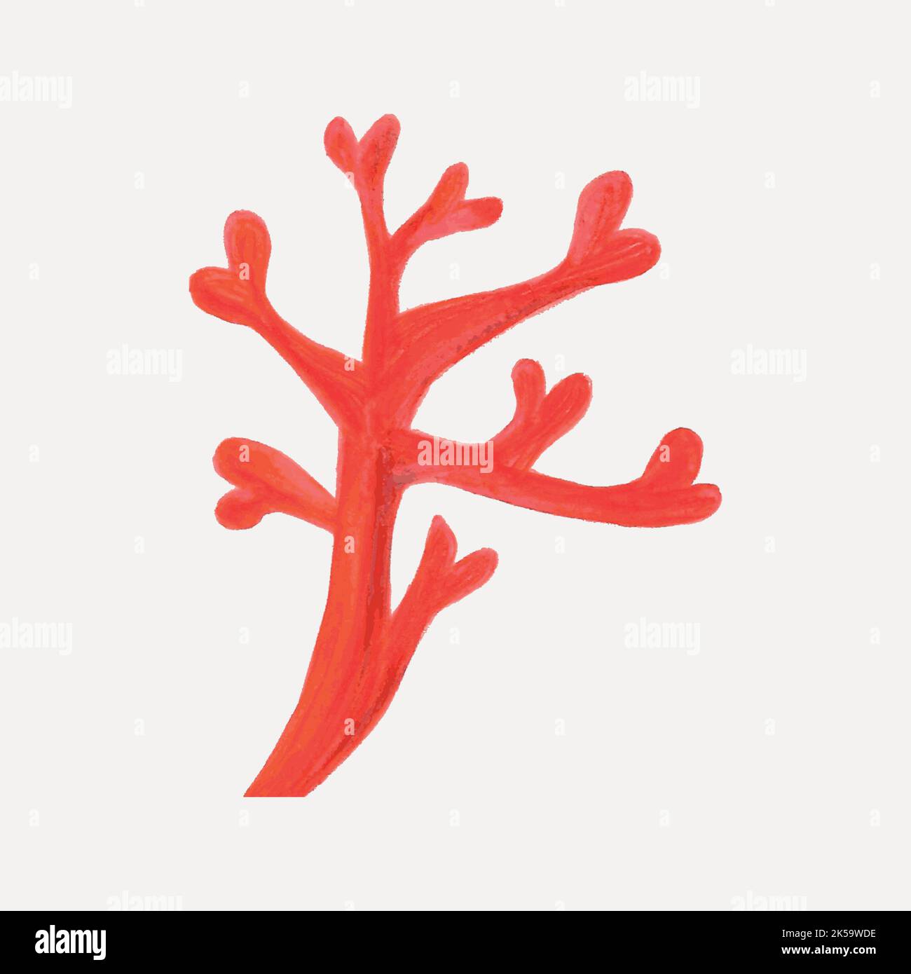 Red coral clipart illustration vector Stock Vector Image & Art - Alamy