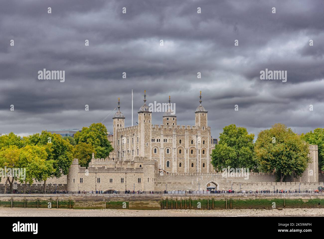 The Tower of London and dramatic sky Stock Photo - Alamy