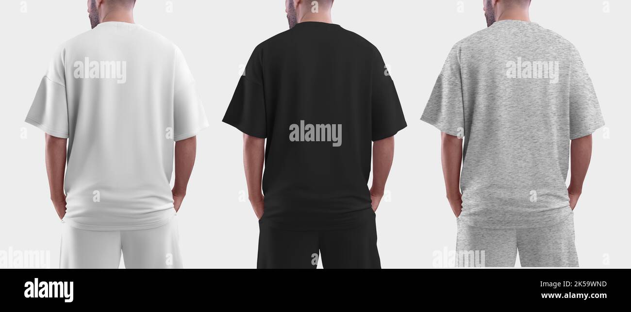 Isolated mockup of oversized men's t-shirt for design, print, pattern ...