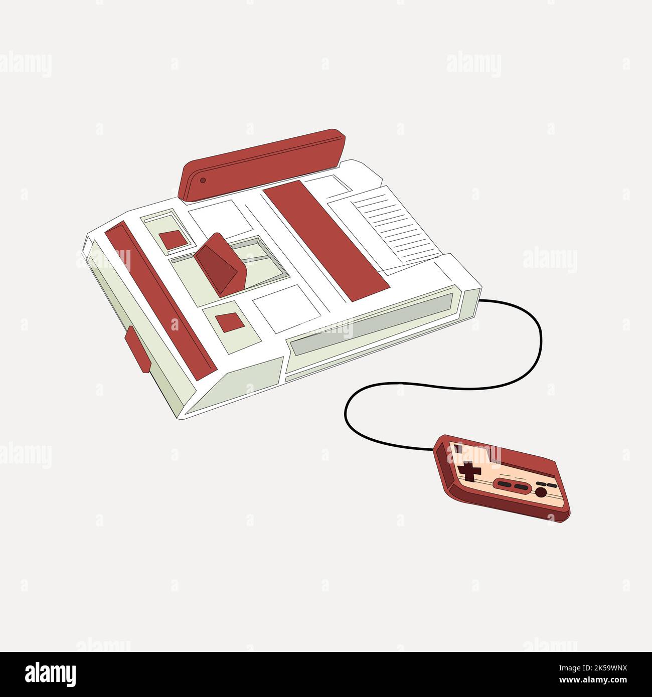 Retro video game clipart, illustration vector Stock Vector Image & Art ...