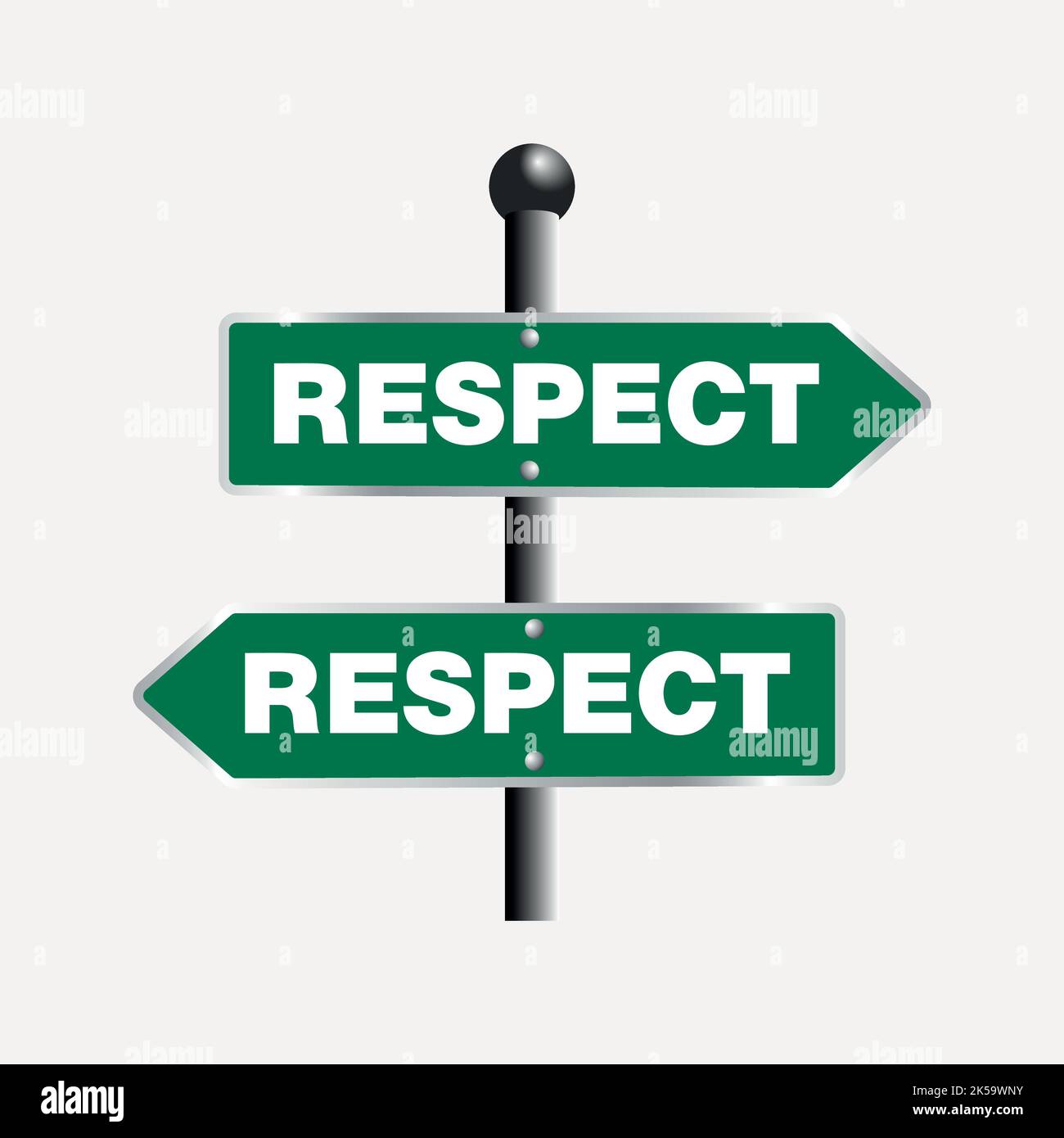 Respect sign clipart, illustration vector Stock Vector Image & Art - Alamy