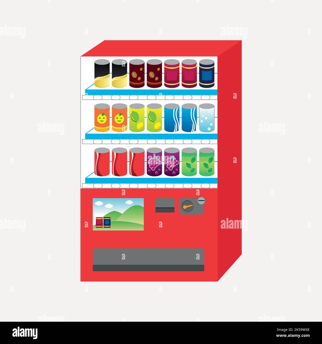 Vending machine clipart, illustration vector Stock Vector Image & Art ...