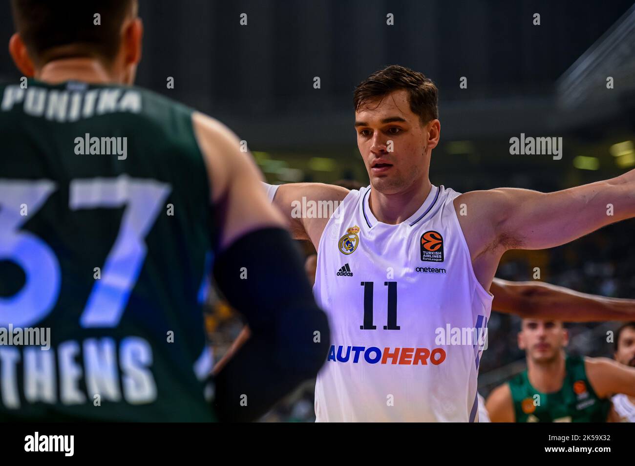 Mario Hezonja of Real Madrid in action during the Turkish Airlines ...