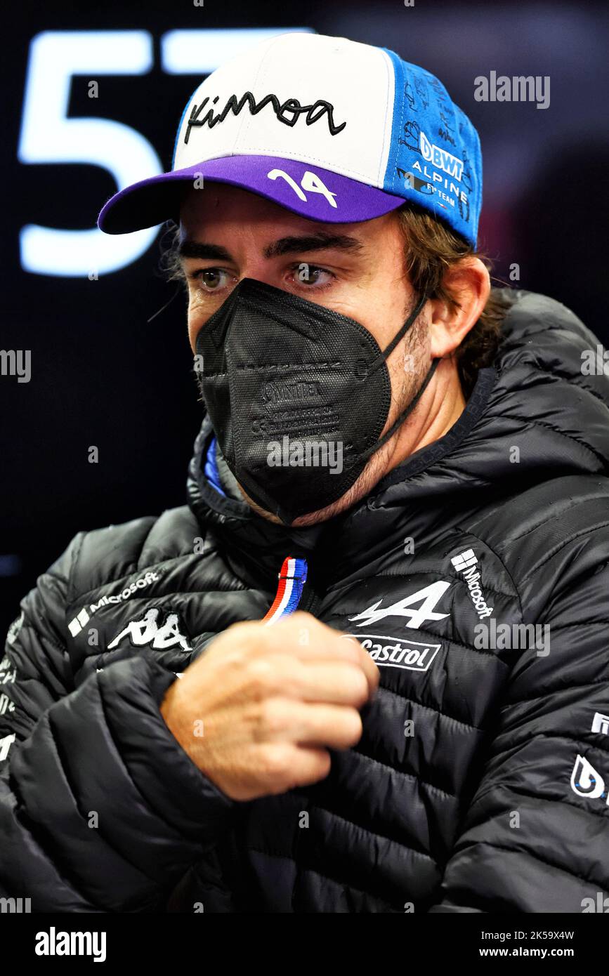 Suzuka, Japan, 07/10/2022, Fernando Alonso (ESP) Alpine F1 Team. 07.10. ...