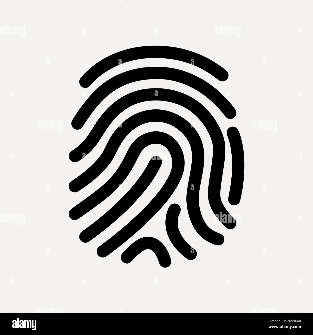 Thumb print clipart, drawing illustration vector Stock Vector Image ...