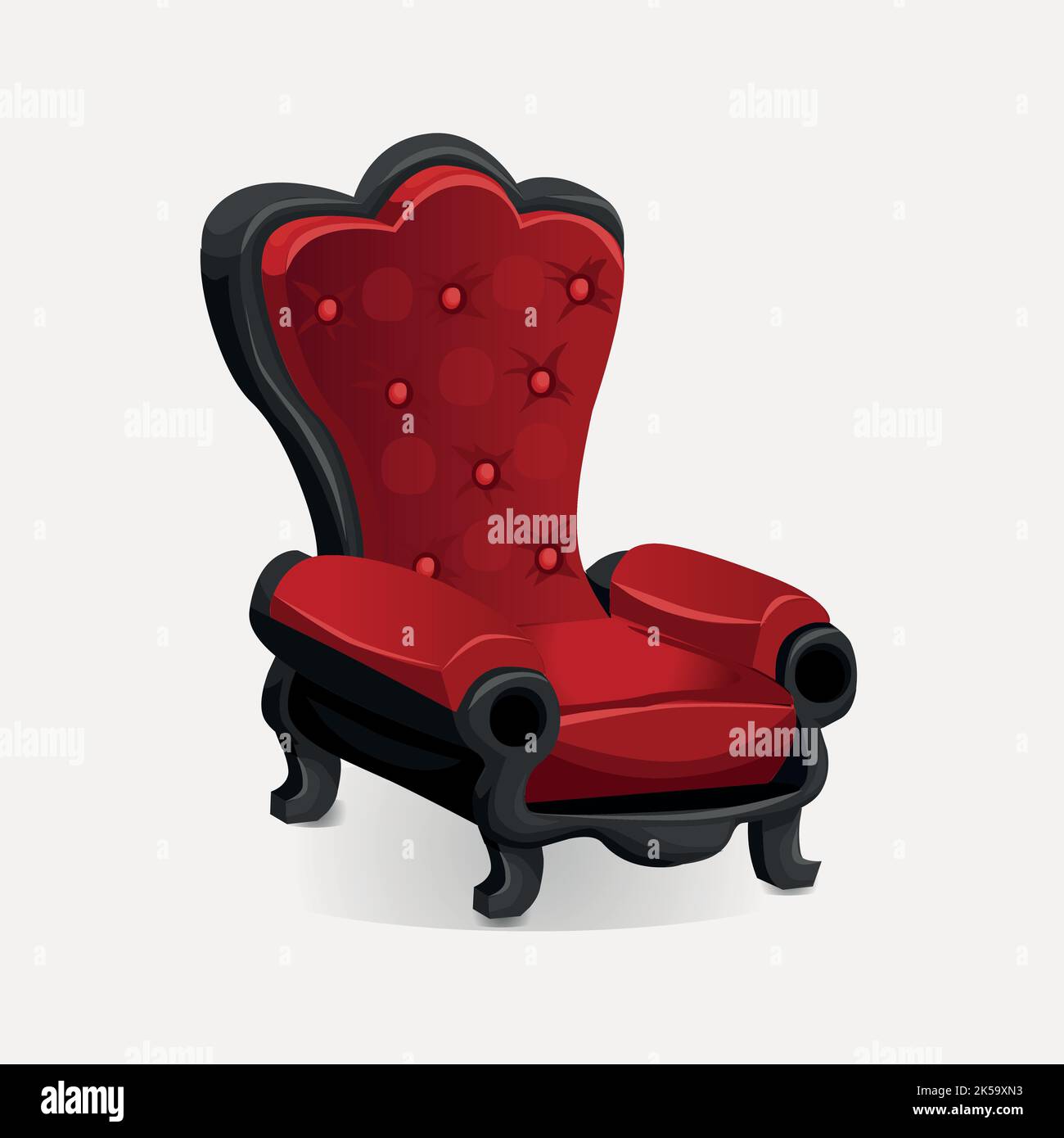Red chair clipart, illustration vector Stock Vector Image & Art - Alamy