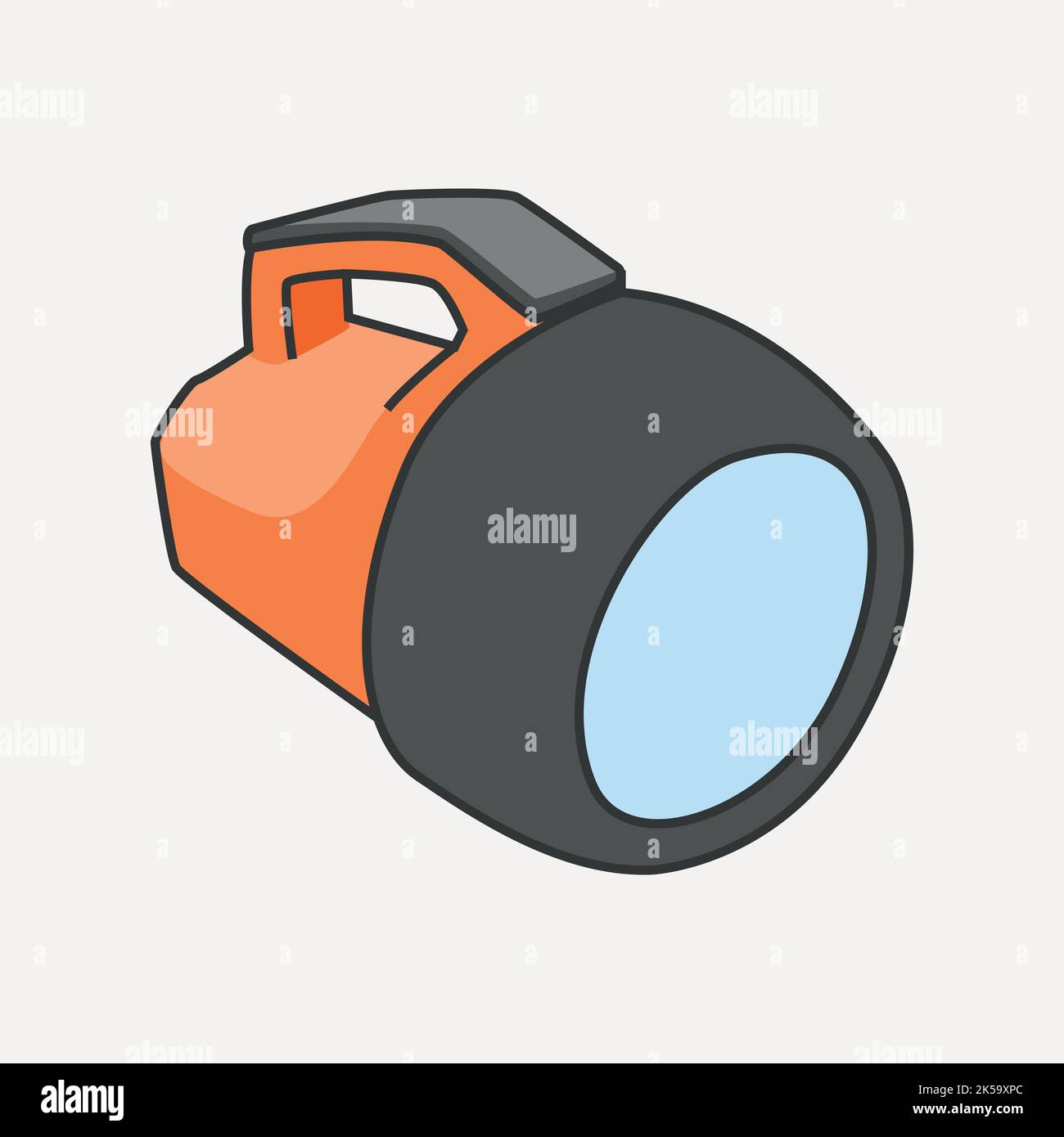 Flashlight clipart, illustration vector Stock Vector Image & Art - Alamy