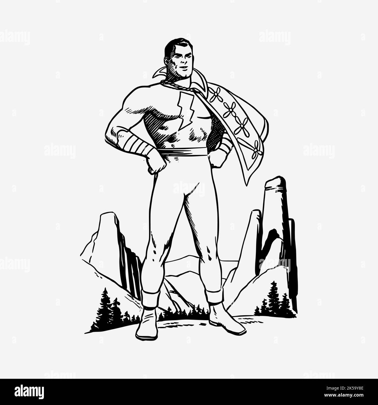 Marvel Superhero Clipart Black And White