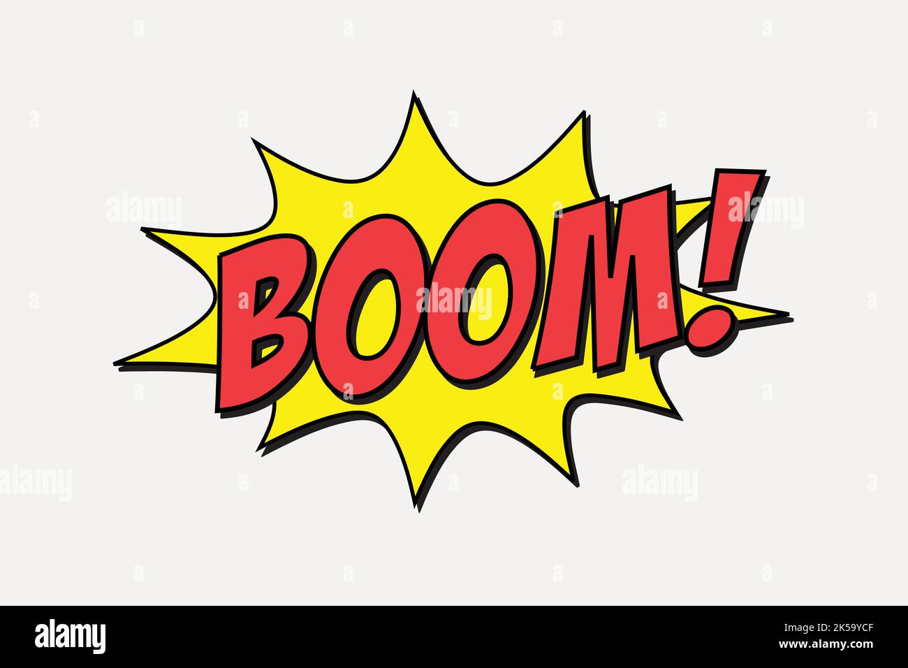Boom! word clipart, illustration vector Stock Vector Image & Art - Alamy