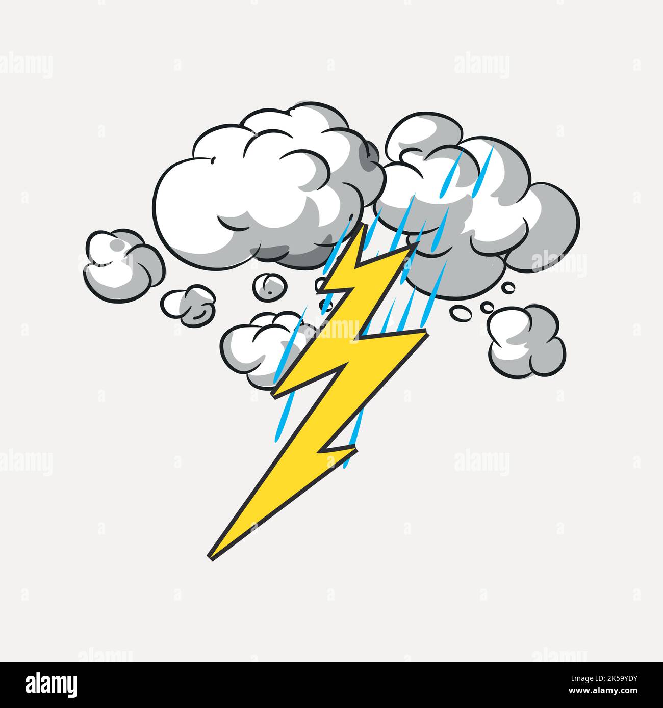 Lightning clipart, illustration vector Stock Vector Image & Art - Alamy