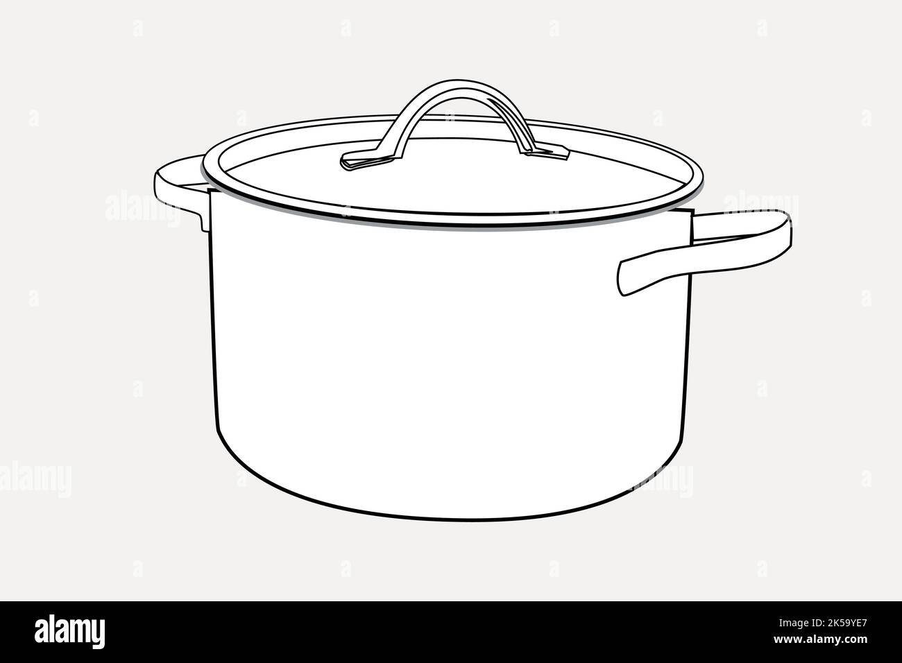 Pot clipart, drawing illustration vector Stock Vector Image & Art - Alamy