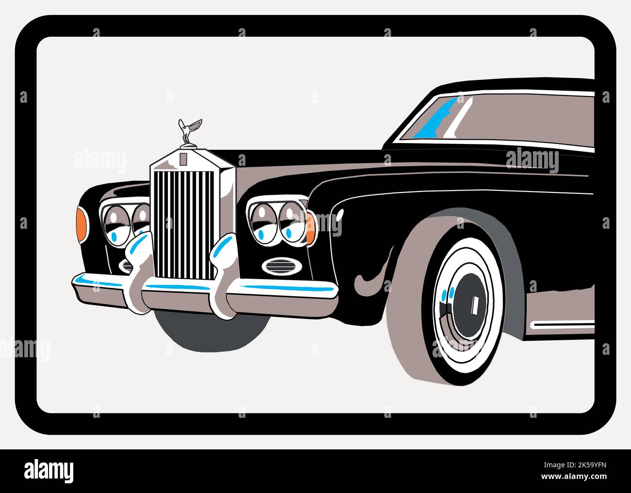 Classic car clipart, vintage vehicle illustration vector Stock Vector ...