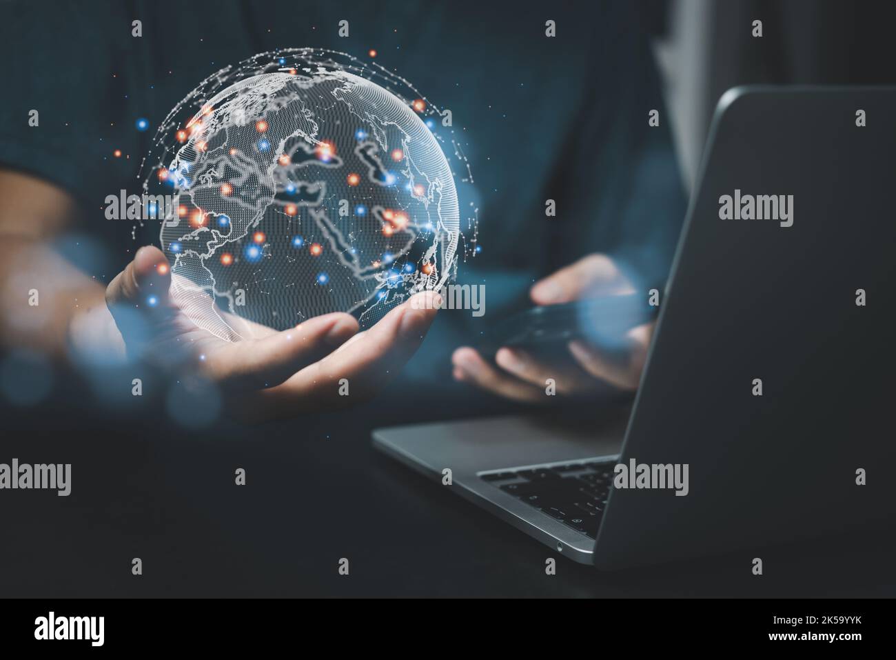 Global networking technology hi-res stock photography and images - Alamy