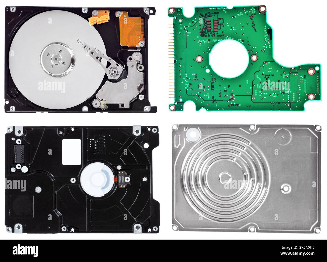 Hard disk drive HDD isolated on white background with soft shadow Stock ...