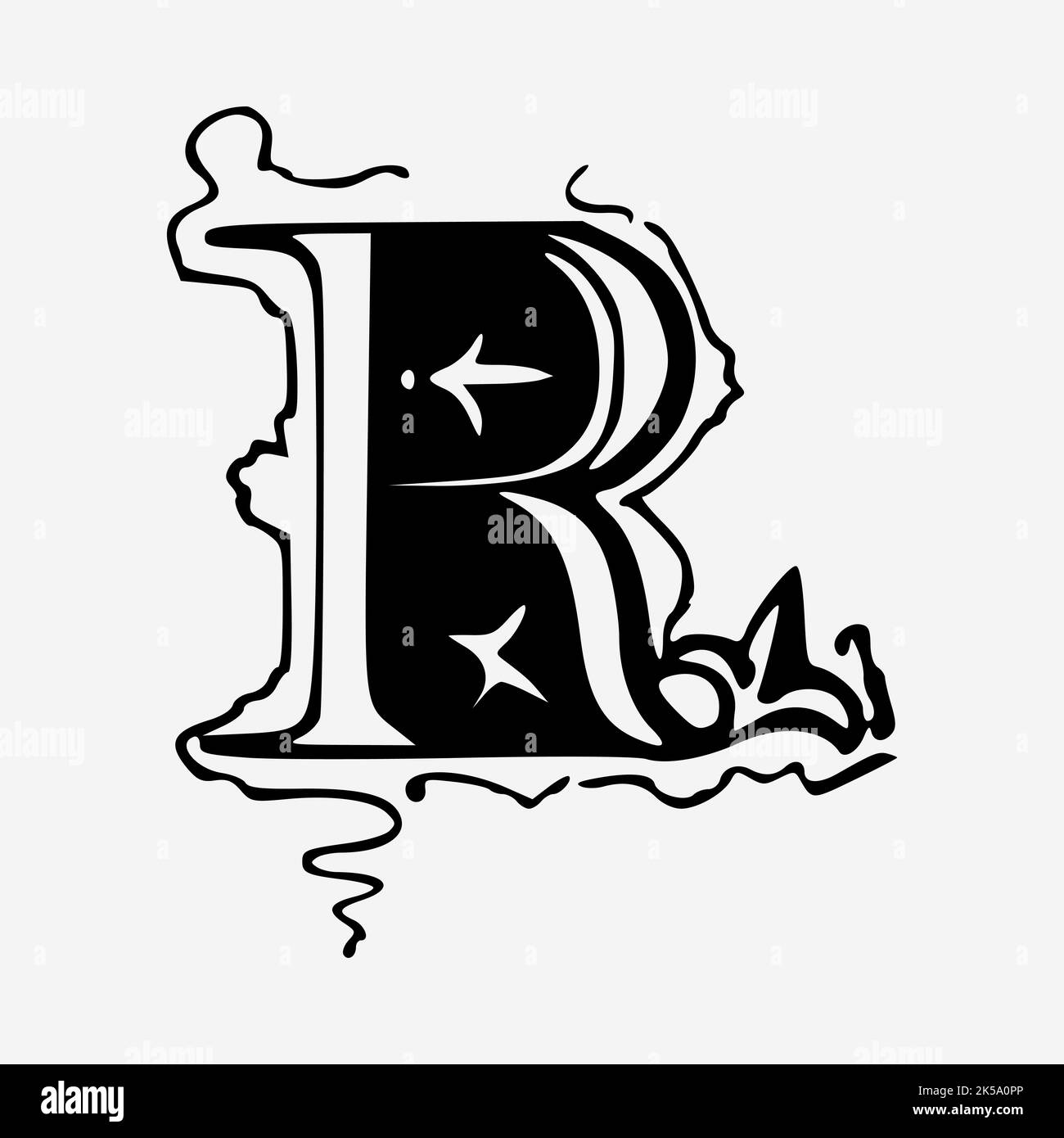 Calligraphy Letter Clipart