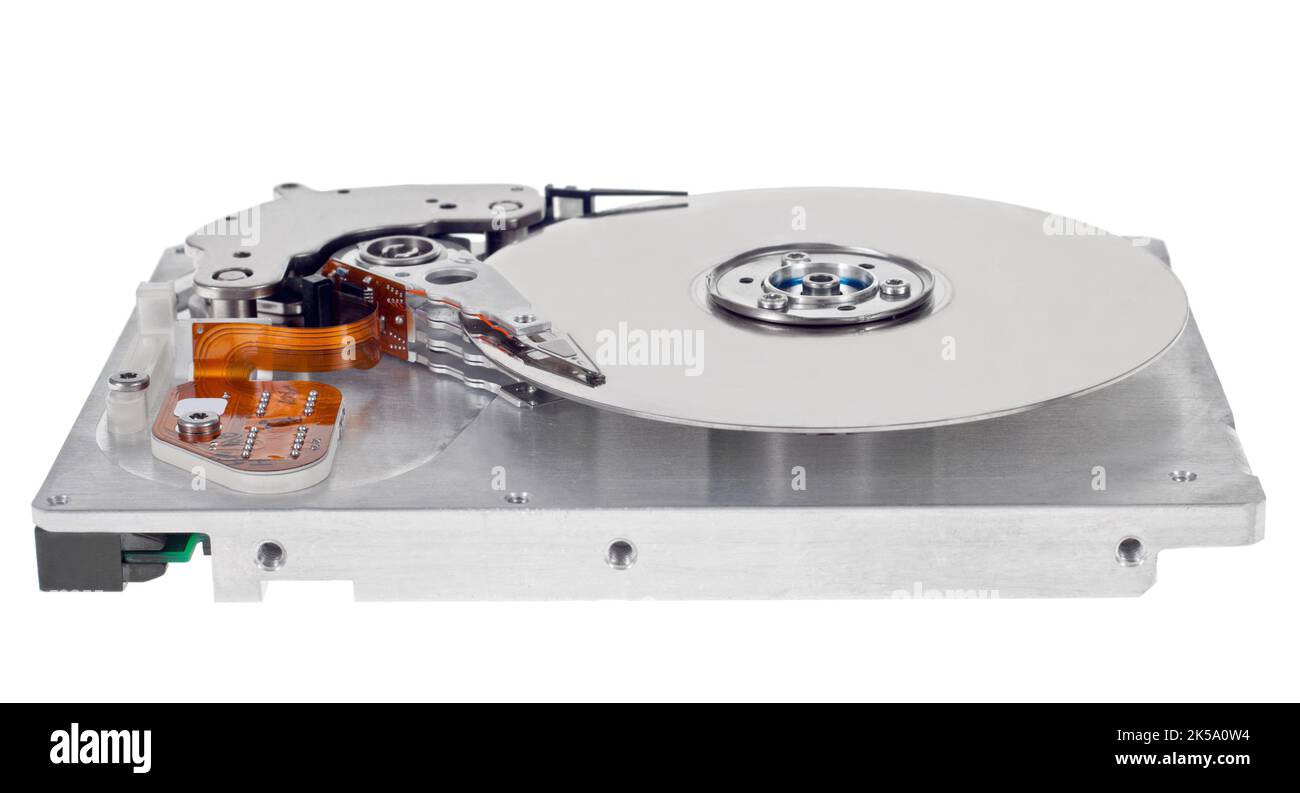 Hard disk drive HDD isolated on white background with soft shadow Stock ...