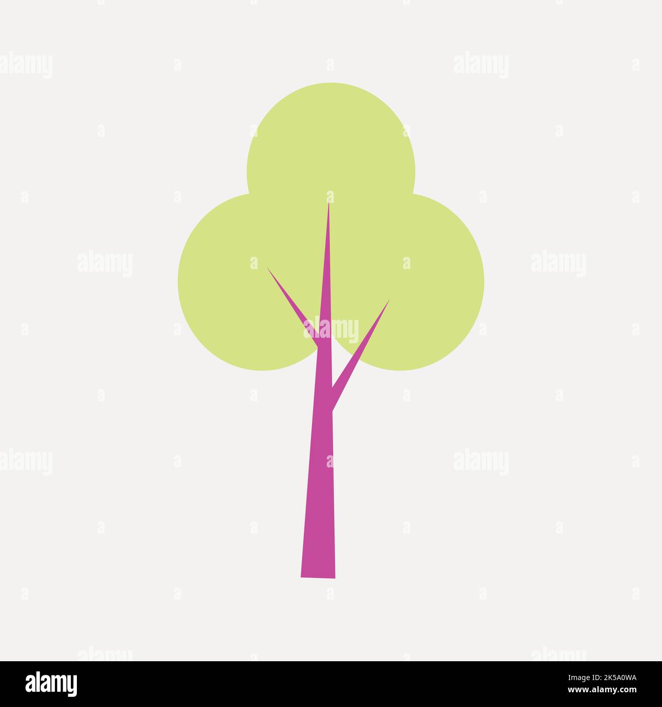Lone tree clipart, botanical illustration vector Stock Vector Image ...