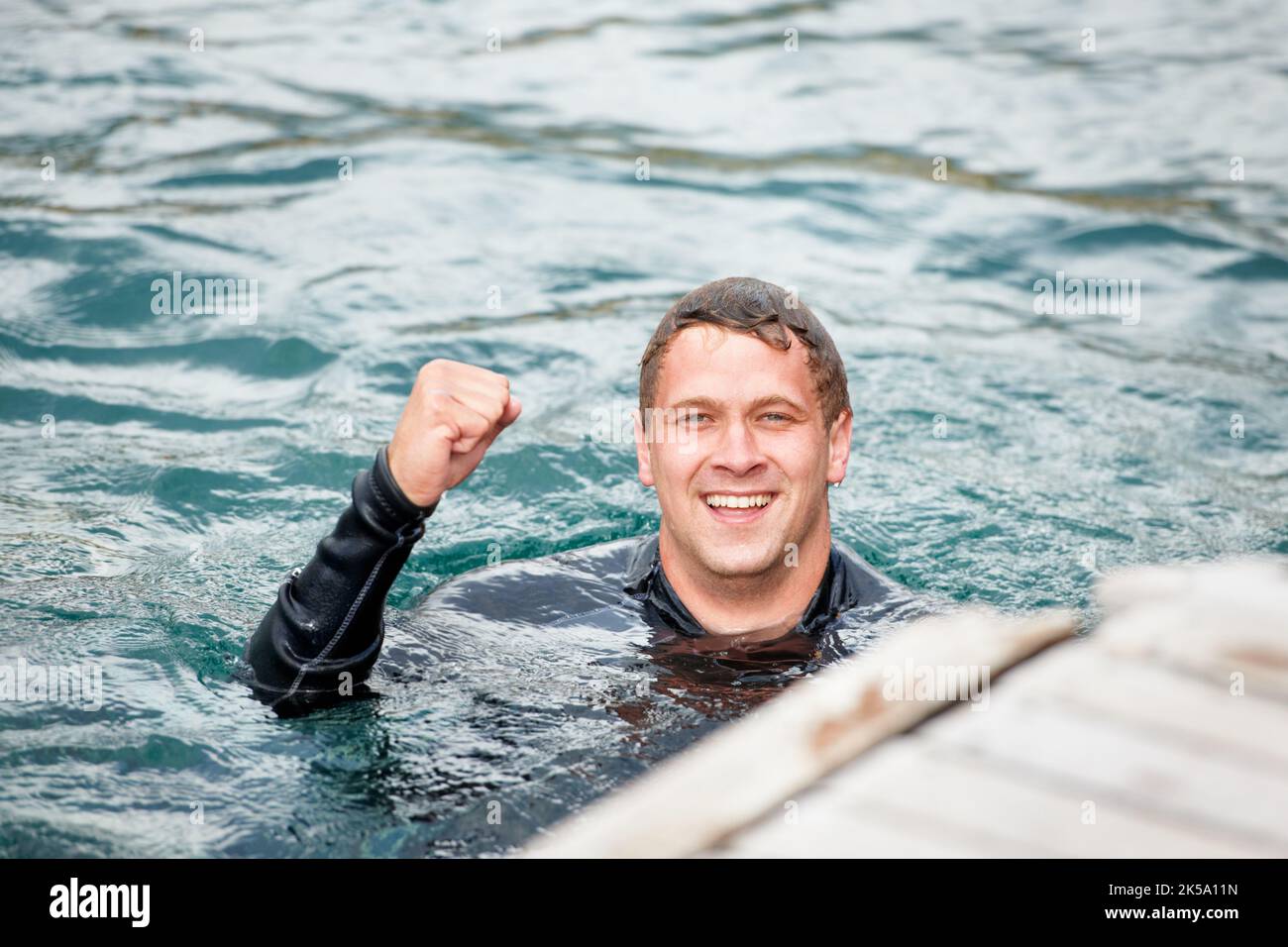 Man floating in water hi-res stock photography and images - Alamy