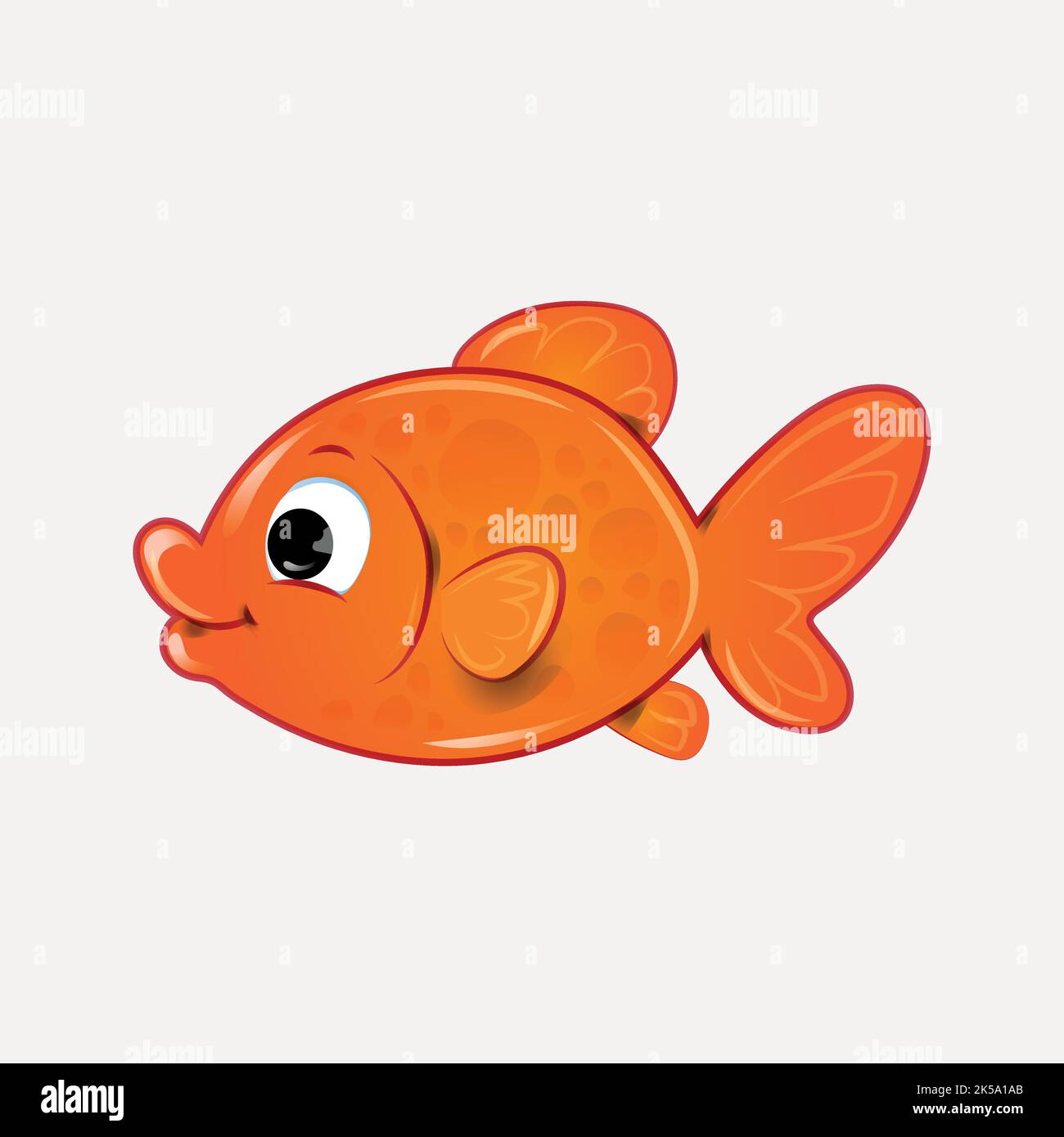 Fish cartoon clipart, animal illustration vector Stock Vector Image ...