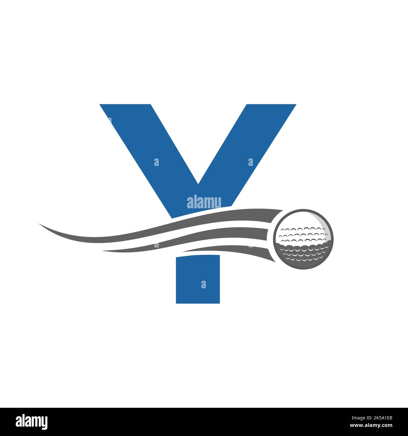 Letter Y Golf Logo Symbol. Hockey Design Based Alphabet Vector Template ...