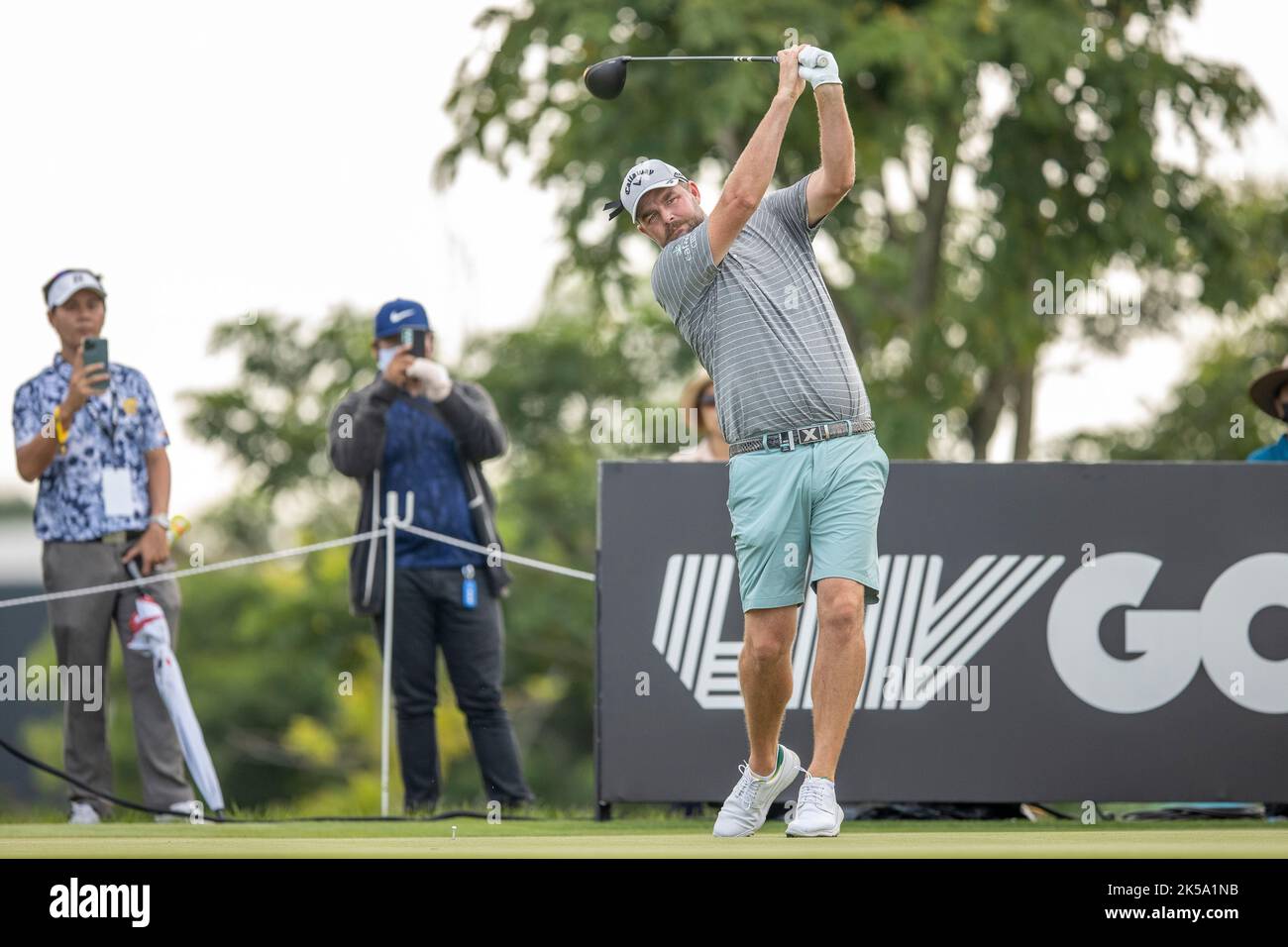 BANGKOK, THAILAND - OCTOBER 7: Marc Leishman of Australia on 8 hole ...