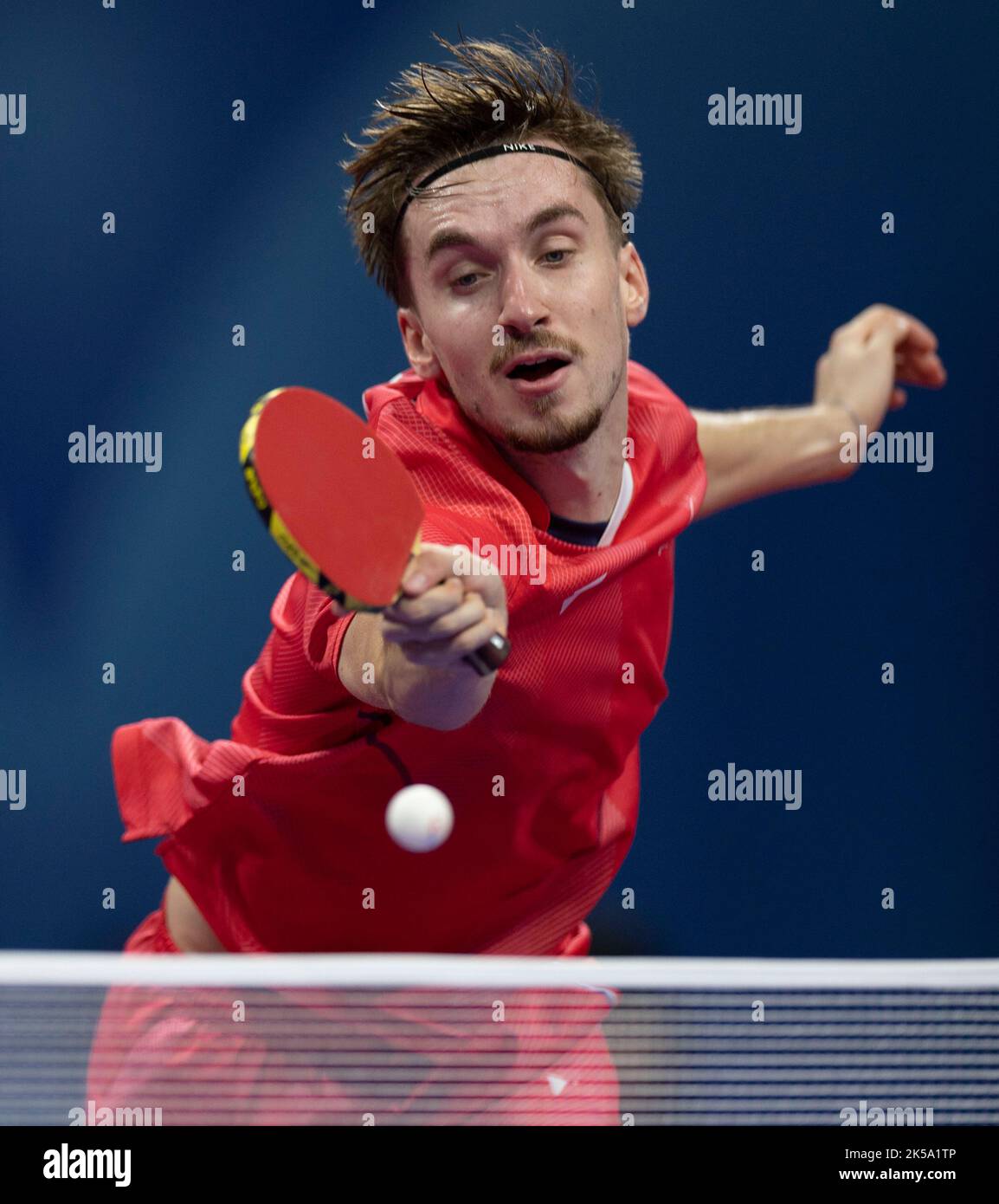 CHENGDU, CHINA - OCTOBER 7, 2022 - Jules Rolland France reacts against ...
