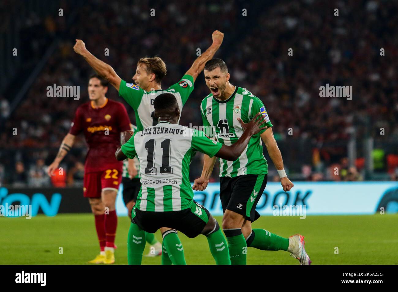 Roma, Italy 6th October 2022: Guido Rodriguez of Real Betis Balompie ...