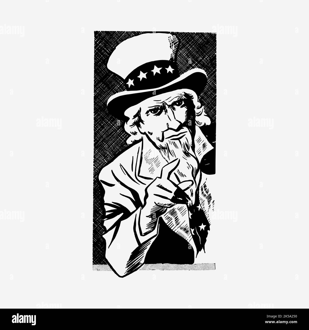 Uncle Sam Clipart Black And White