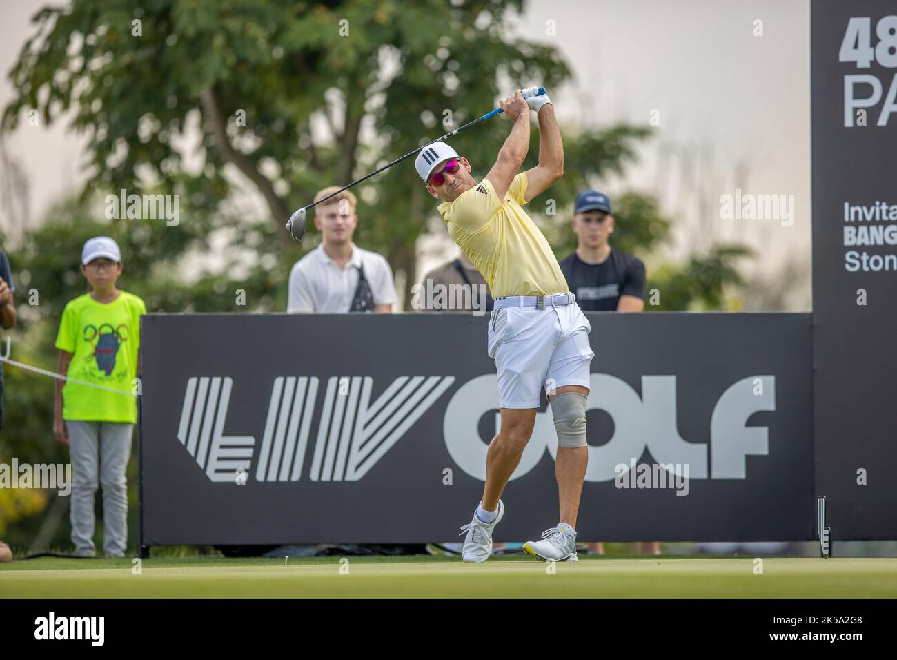 BANGKOK, THAILAND - OCTOBER 7: Sergio Garcia of Spain on hole 8 during ...