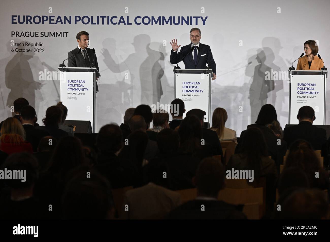 Prague, Czech Republic. 06th Oct, 2022. French President Emmanuel ...
