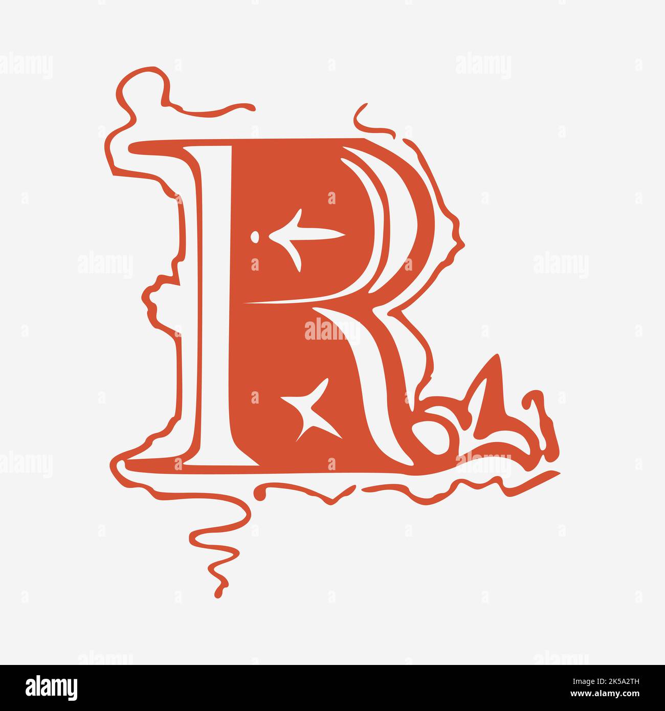 Clip Art De La Letra R English Alphabet R Stock Illustrations