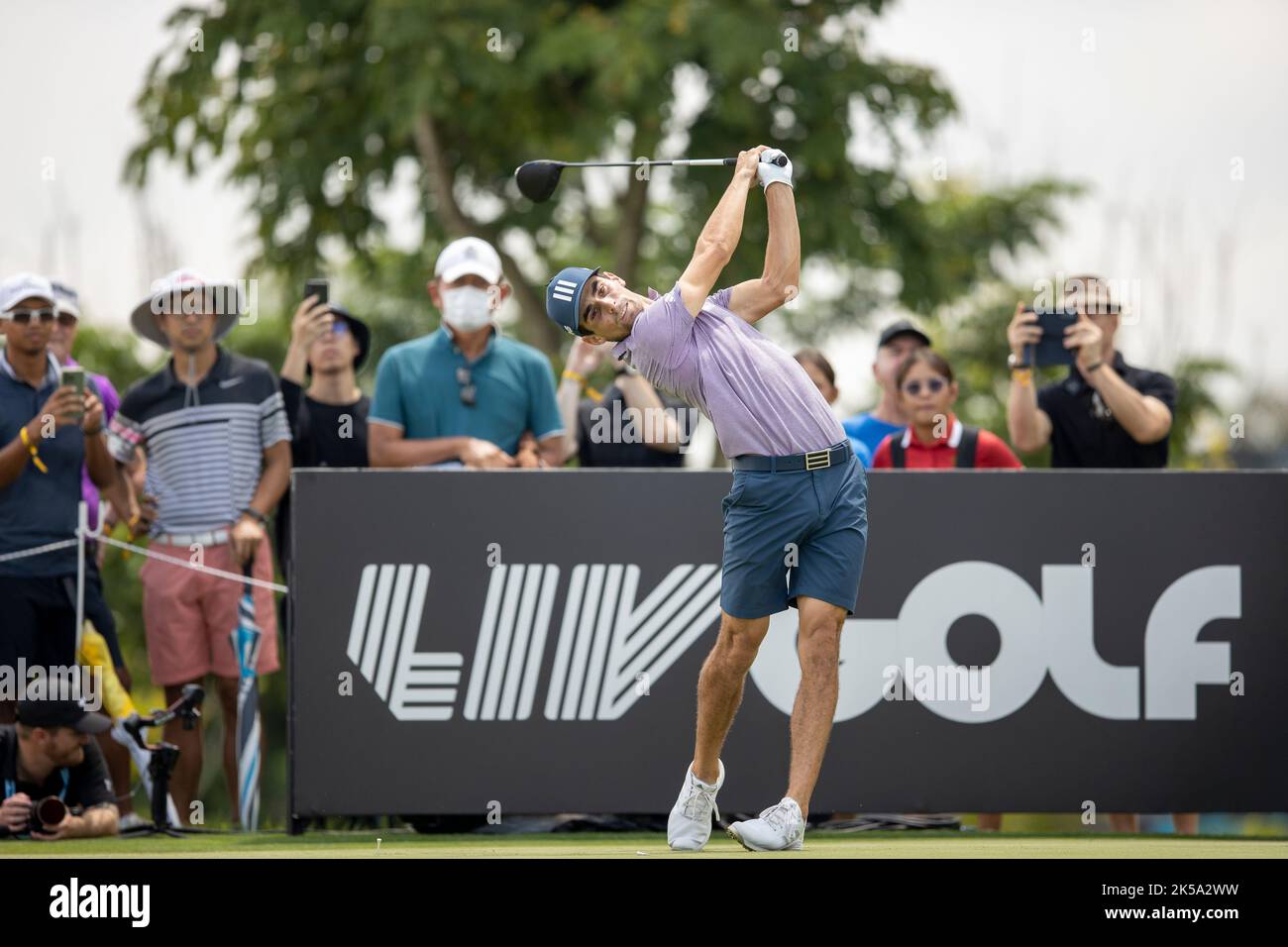 BANGKOK, THAILAND - OCTOBER 7: Joaquin Niemann of Chili on hole 8 ...
