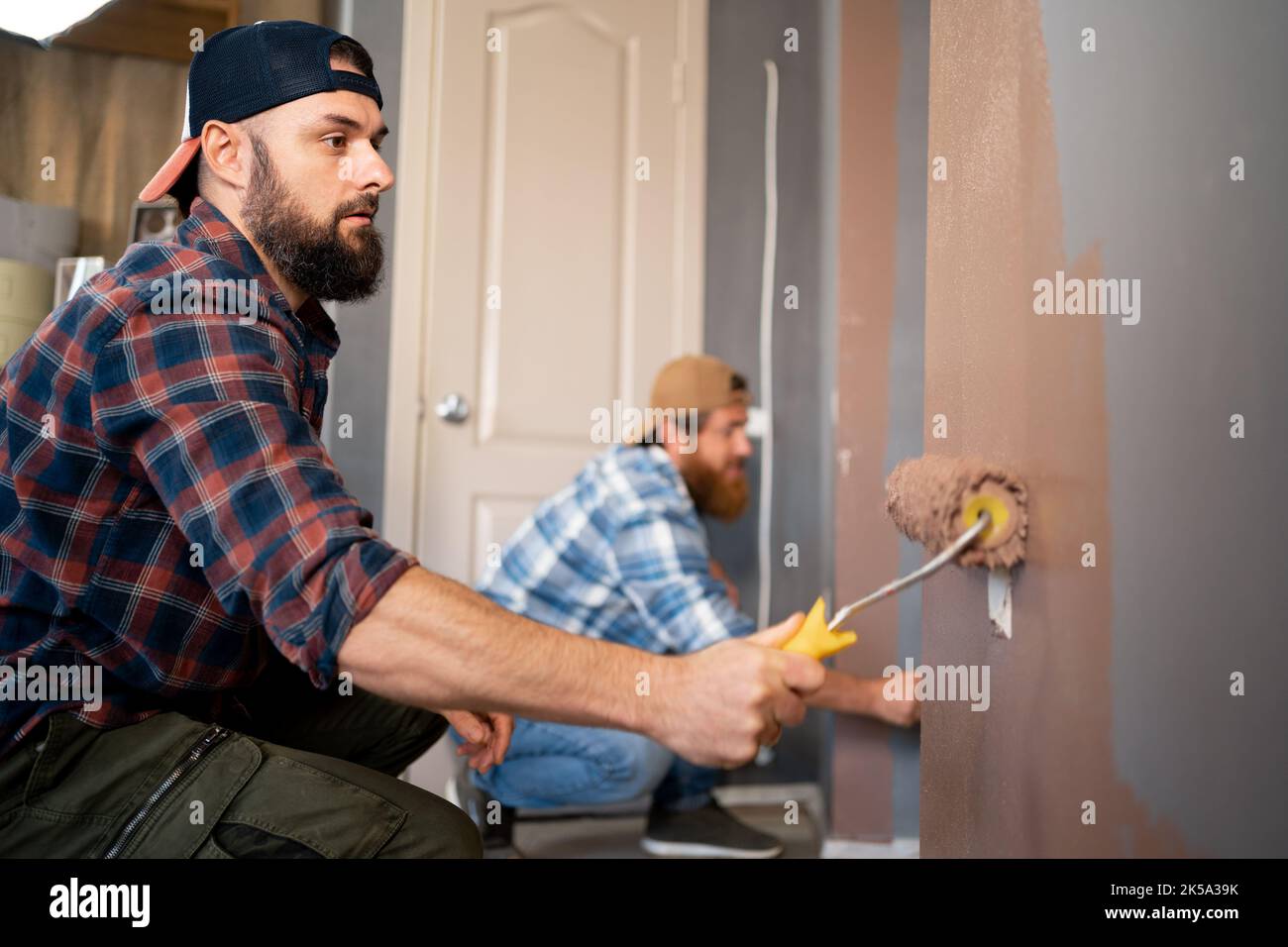 Bearded painter in work hi-res stock photography and images - Alamy