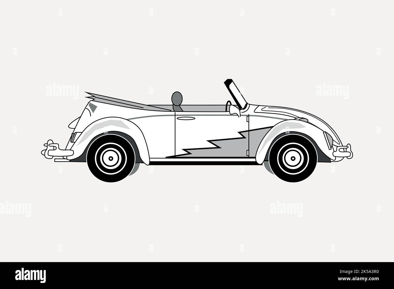 Convertible car clipart, vehicle illustration vector Stock Vector Image ...