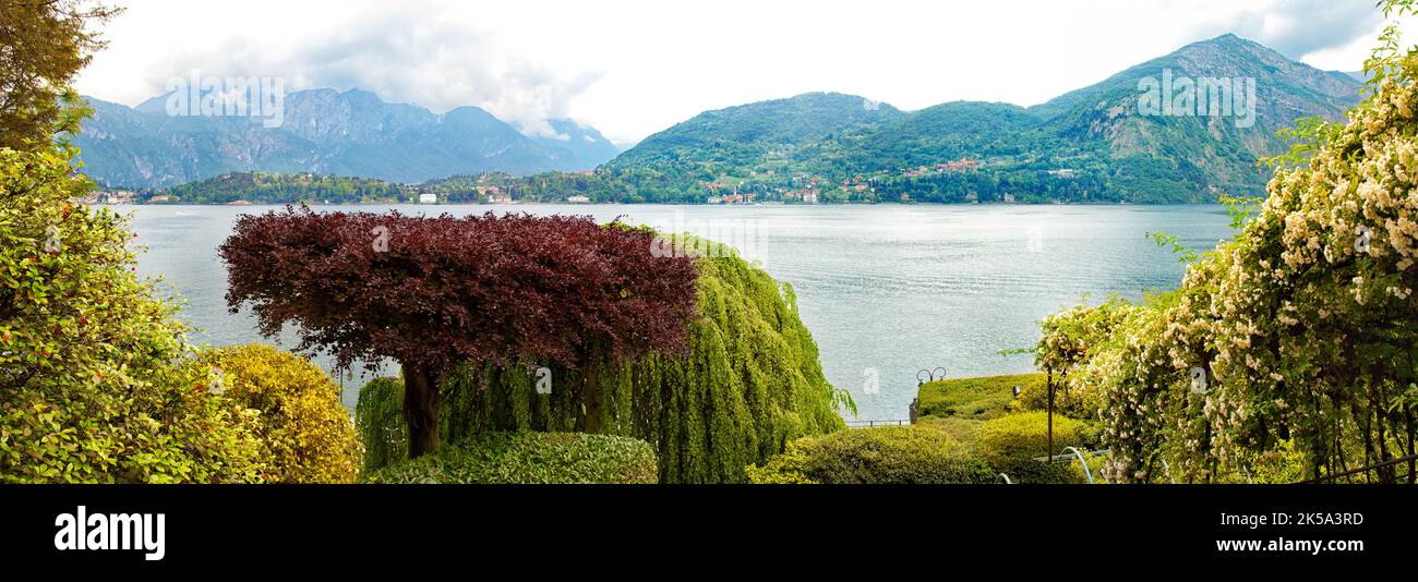 Panorama on lake como hi-res stock photography and images - Alamy