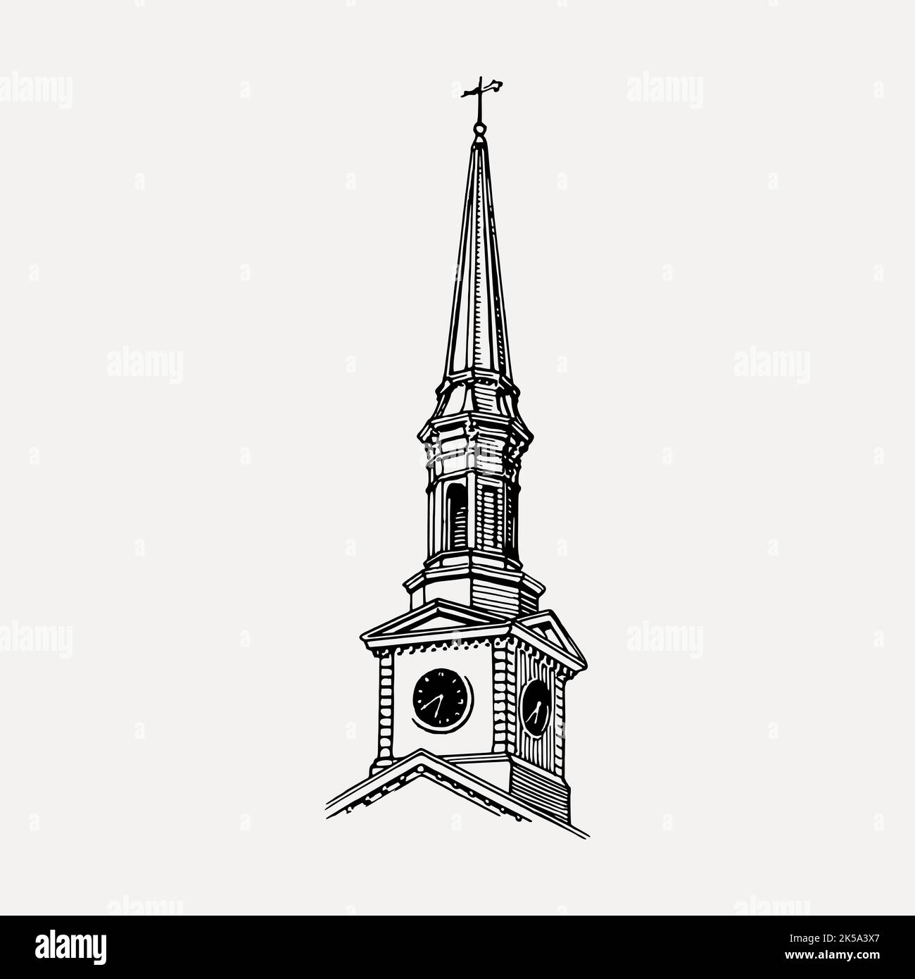 Steeple clipart Stock Vector Images - Alamy