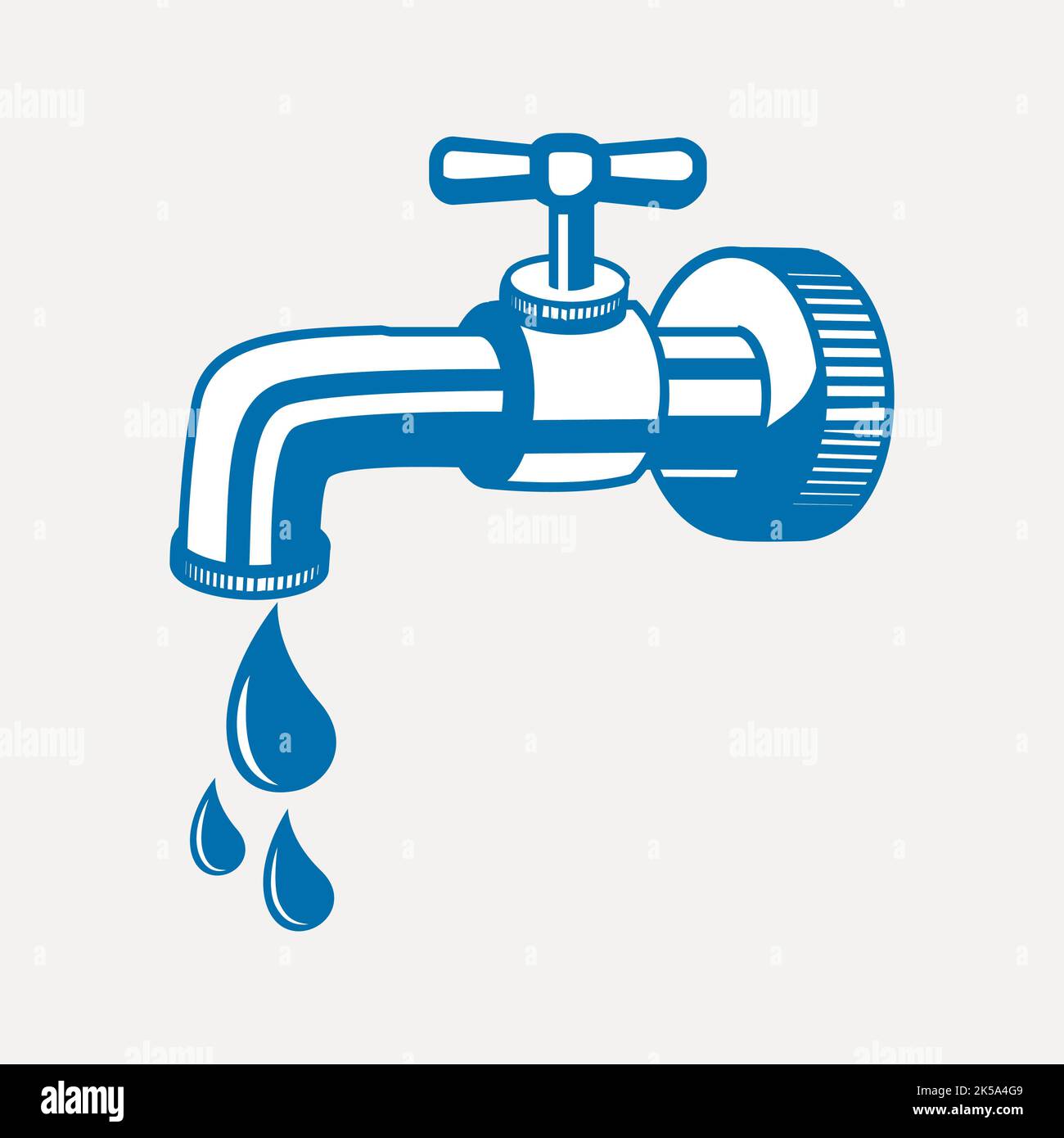 Water tap clipart, environment illustration vector Stock Vector Image ...