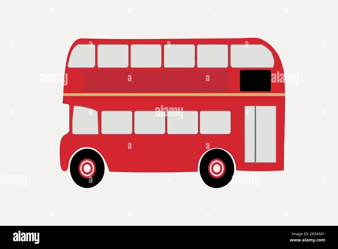 Double decker bus clipart, public transportation illustration vector ...