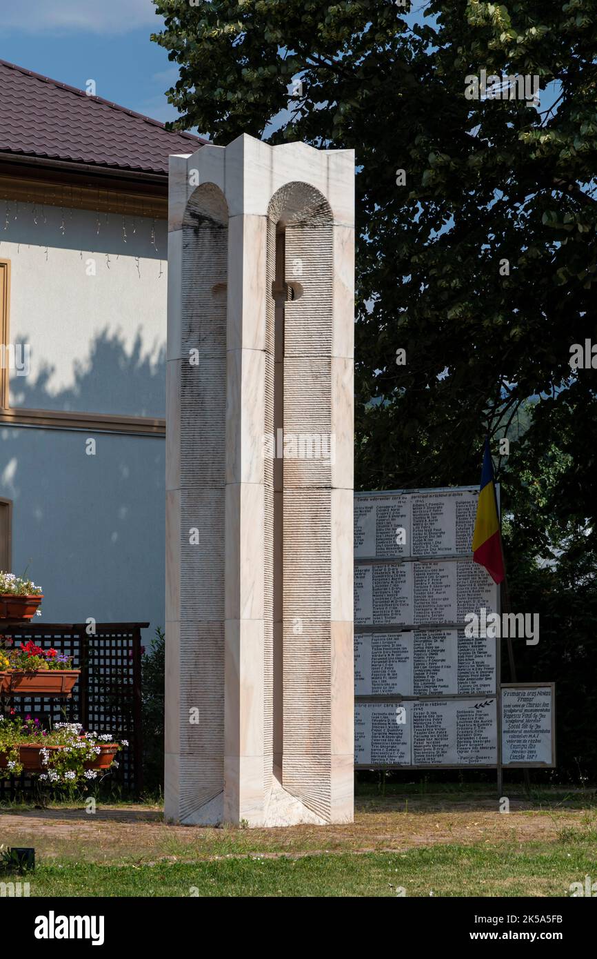 Novaci, Gorj County, Romania – July 24, 2022: The monument to the ...