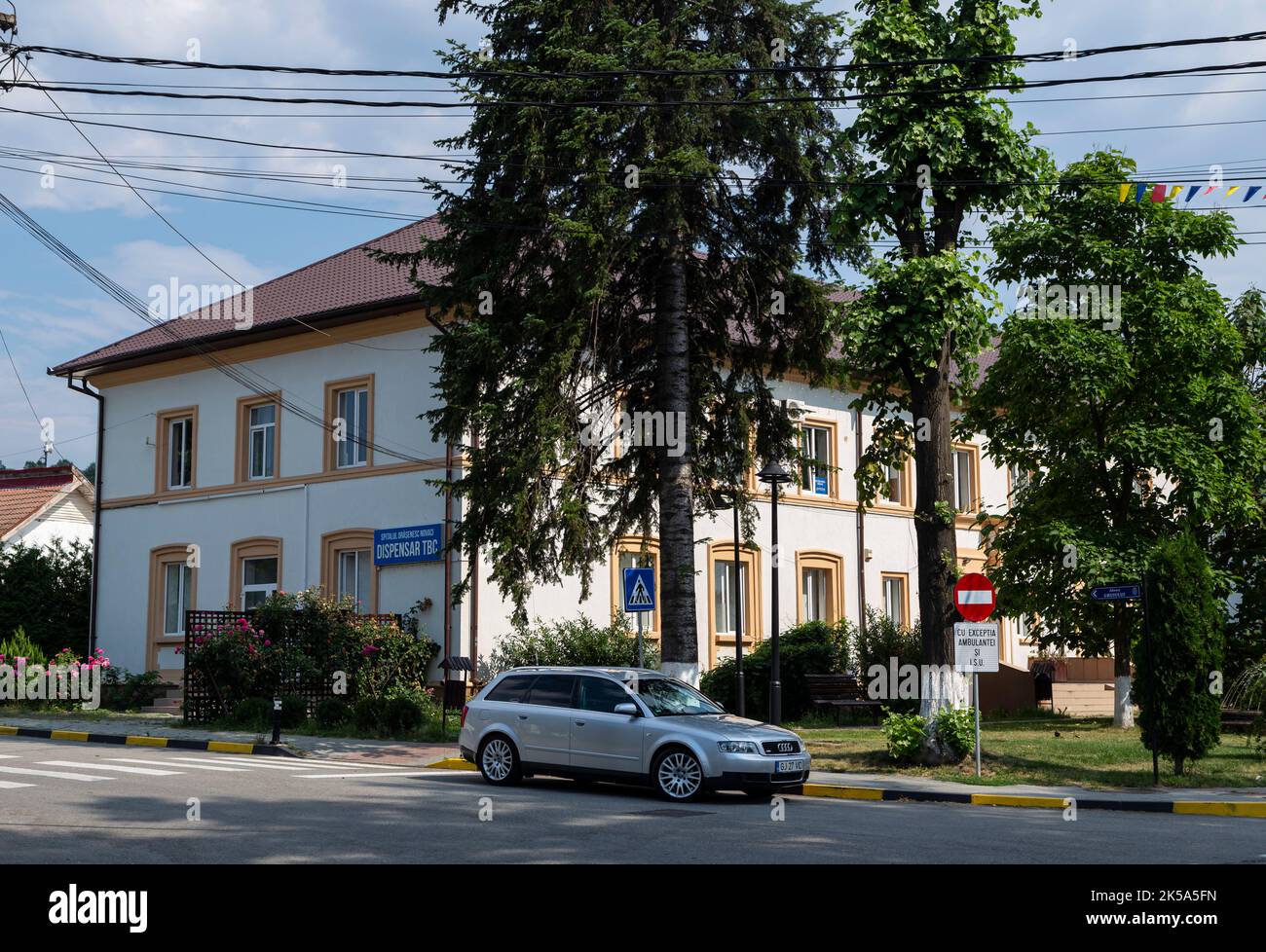 Novaci, Gorj County, Romania – July 24, 2022: City hospital Novaci ...