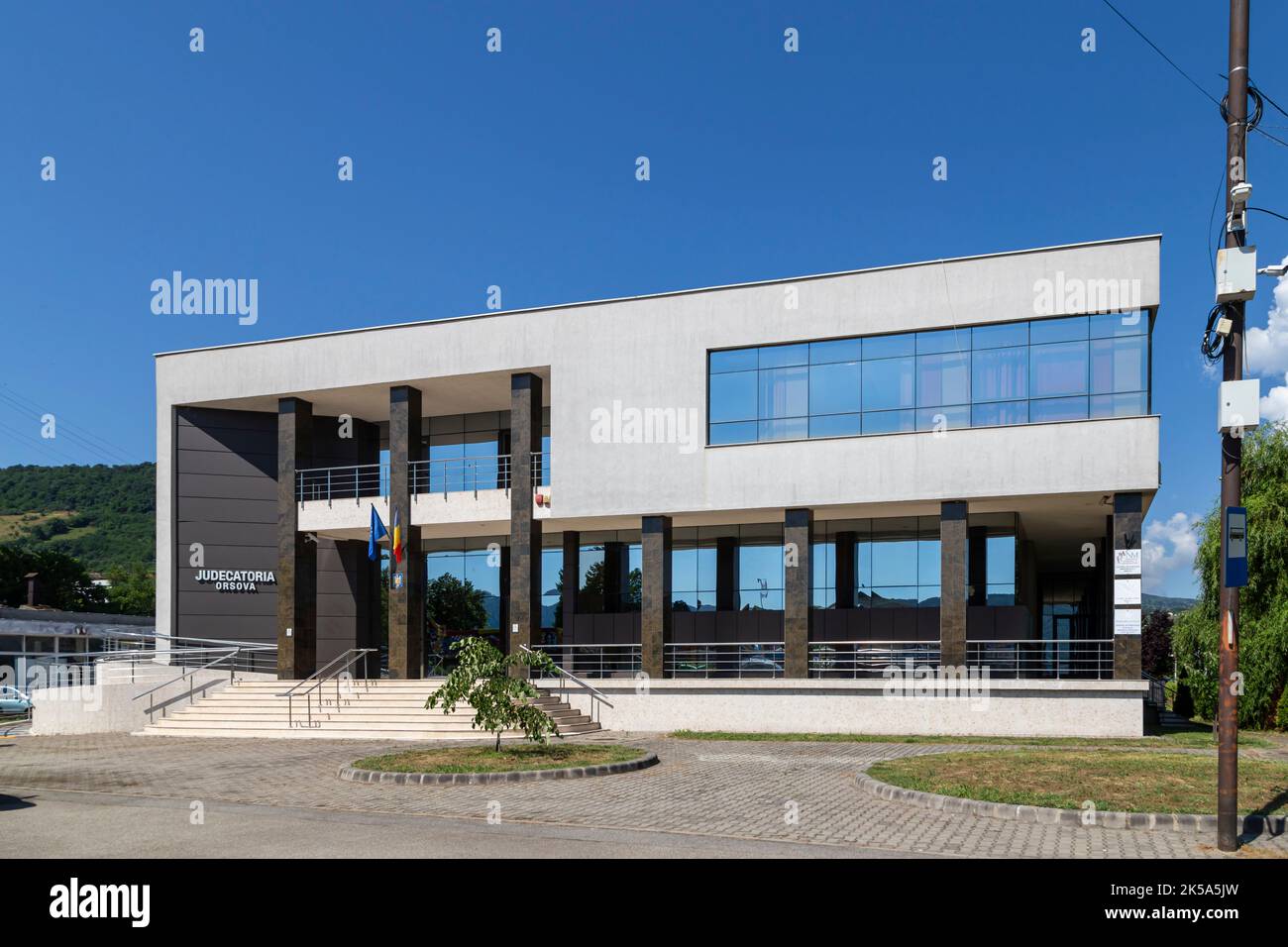 Orsova, Romania - June 13, 2022: Court headquarters in Orsova ...